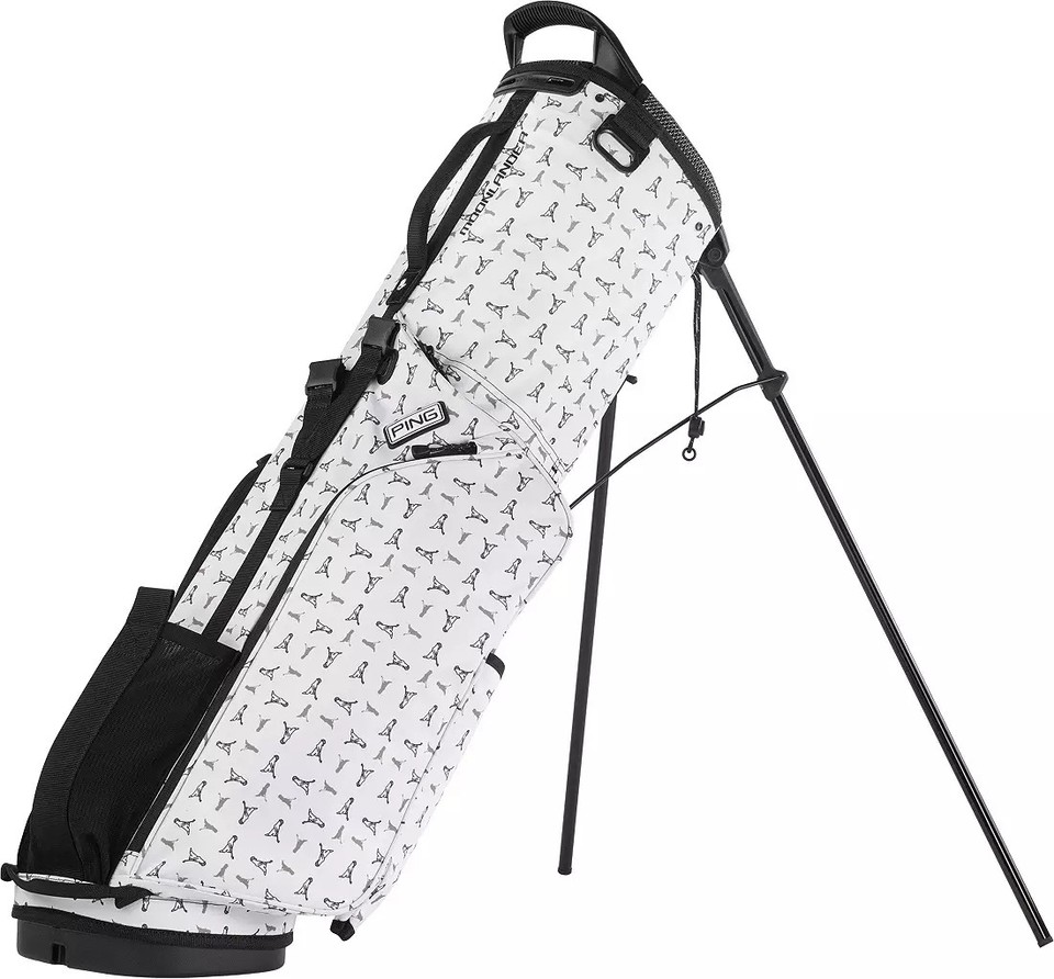 PING 2025 Moonlander Stand Bag Color Black, White Mr PING, Black/Red ...