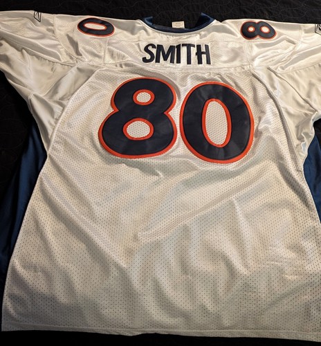 Authentic Denver Broncos Jersey Size 56 White Reebok NFL Equipment Rod ...
