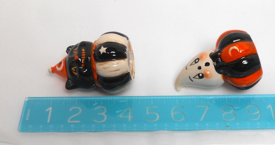 Johanna Parker Halloween Ghost & Black Cat Salt & Pepper Set | eBay
