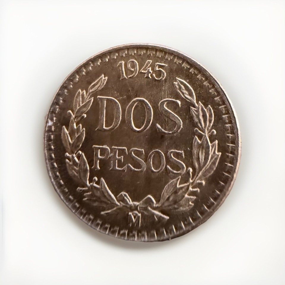 1945 Gold 2 Peso Mexican dos pesos coin AU/BU | eBay
