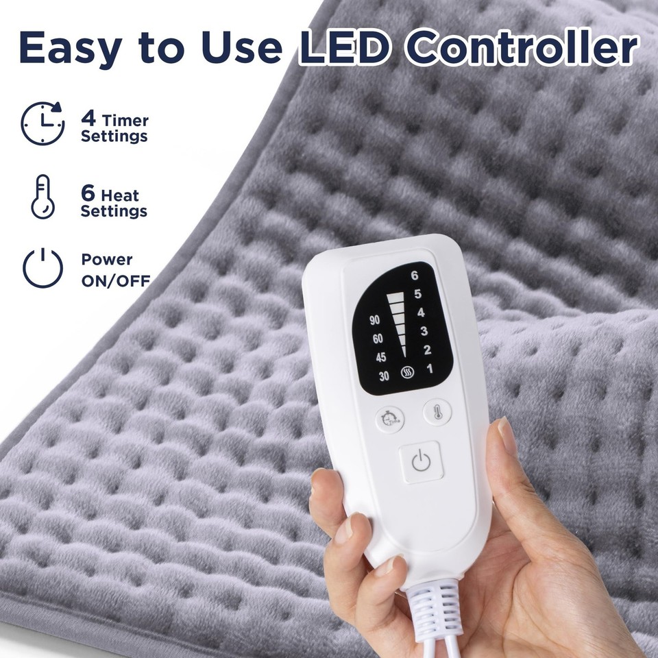 Heating Pad for Back Pain Relief, 6 Levels Small Heating Pads for ...