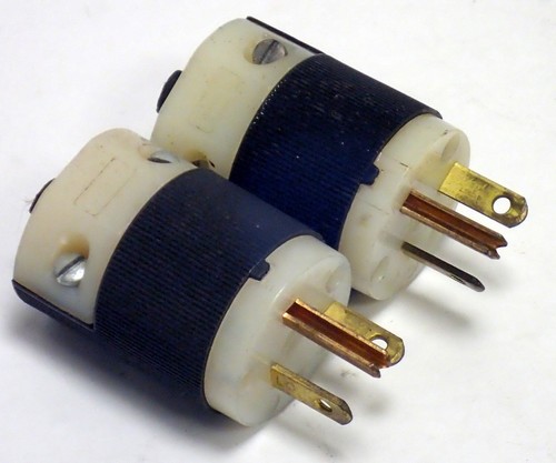 LOT OF 2 HUBBELL MALE TWIST LOCK PLUGS 20A 250V | eBay UK