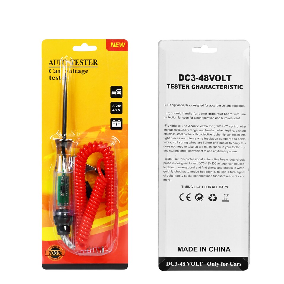 20% off 6 ~ 48V Digital Electric Voltage Circuit Tester Automotive Test ...