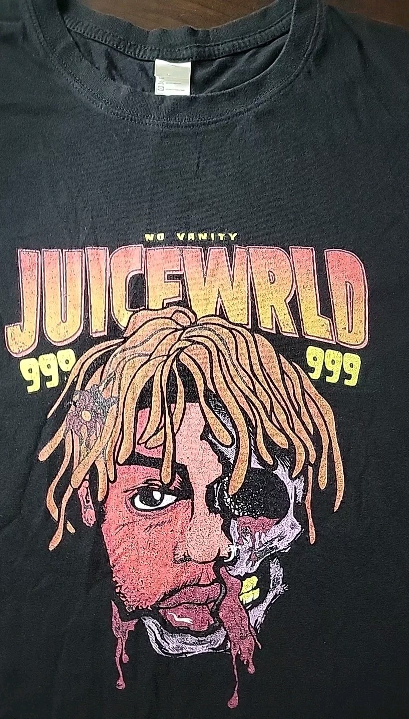 Rare Juice Wrld “No Vanity” Tour Shirt Size Medium - Gem