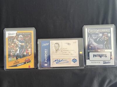 Mac Jones Lot 3 Rookie Cards Autograph Prestige Passport Classics | eBay