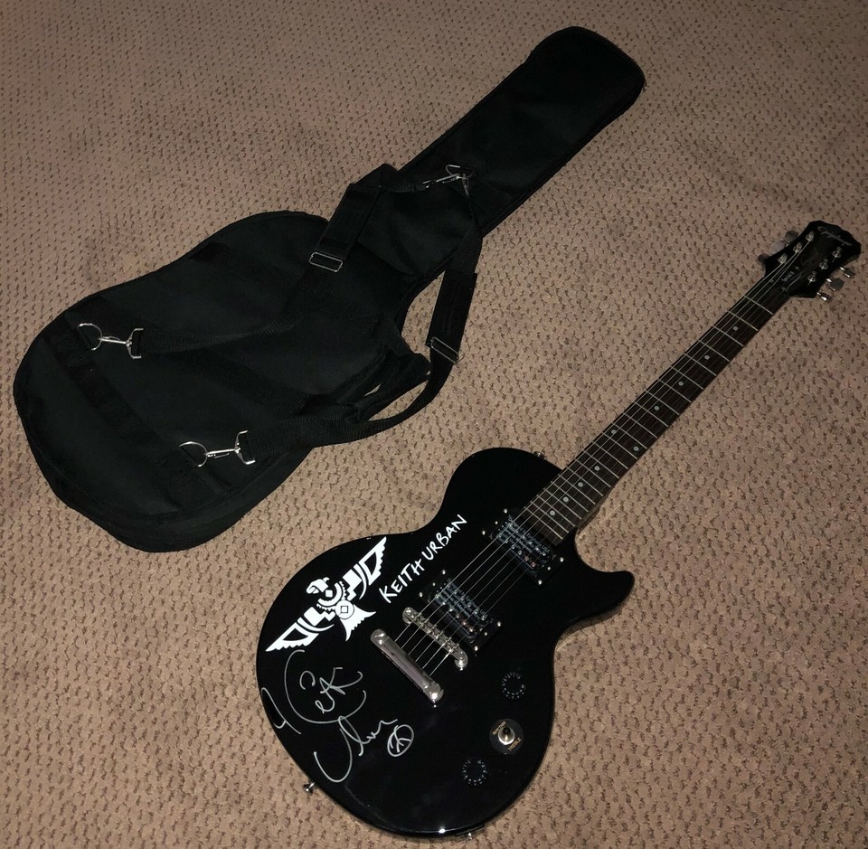 KEITH URBAN SIGNED ELECTRIC GUITAR AUTOGRAPH JSA FULL LOA RARE ON BODY ...