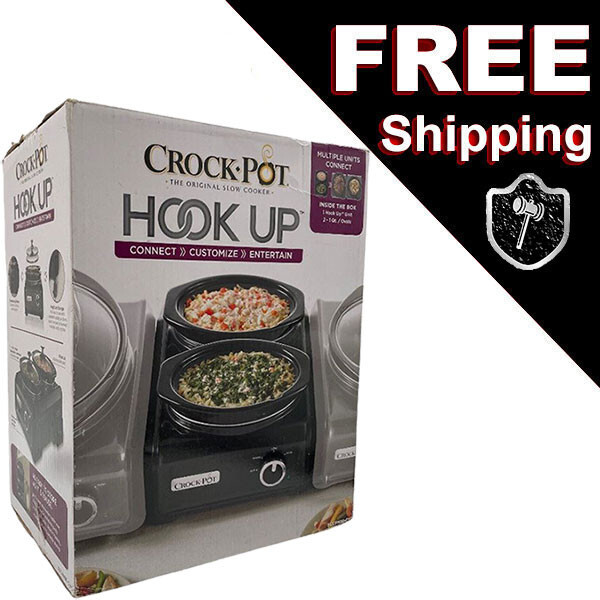 Crock Pot Hook Up Double 1-qt Connectable Entertaining System SCCPMD1 ...
