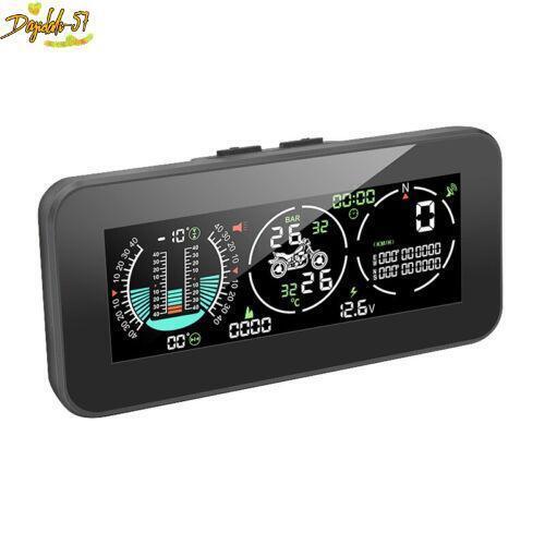 Motorcycle 3 IN 1 GPS LCD Digital HUD Speedometer Tachometer Slope ...