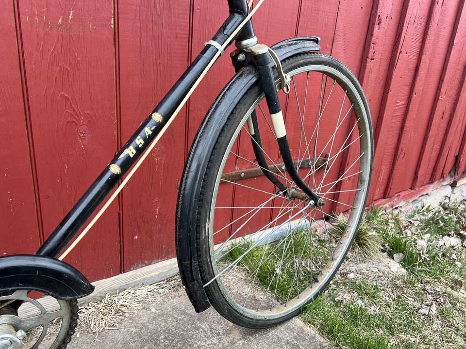 antique bicycle BSA Made In England Bike One Speed Original Paint Nice ...