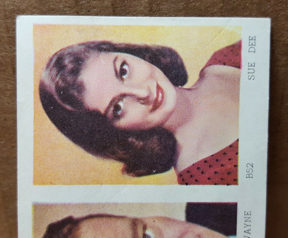 Vintage Hollywood Movie Star Trading Card - John Wayne Susan Hayward ...