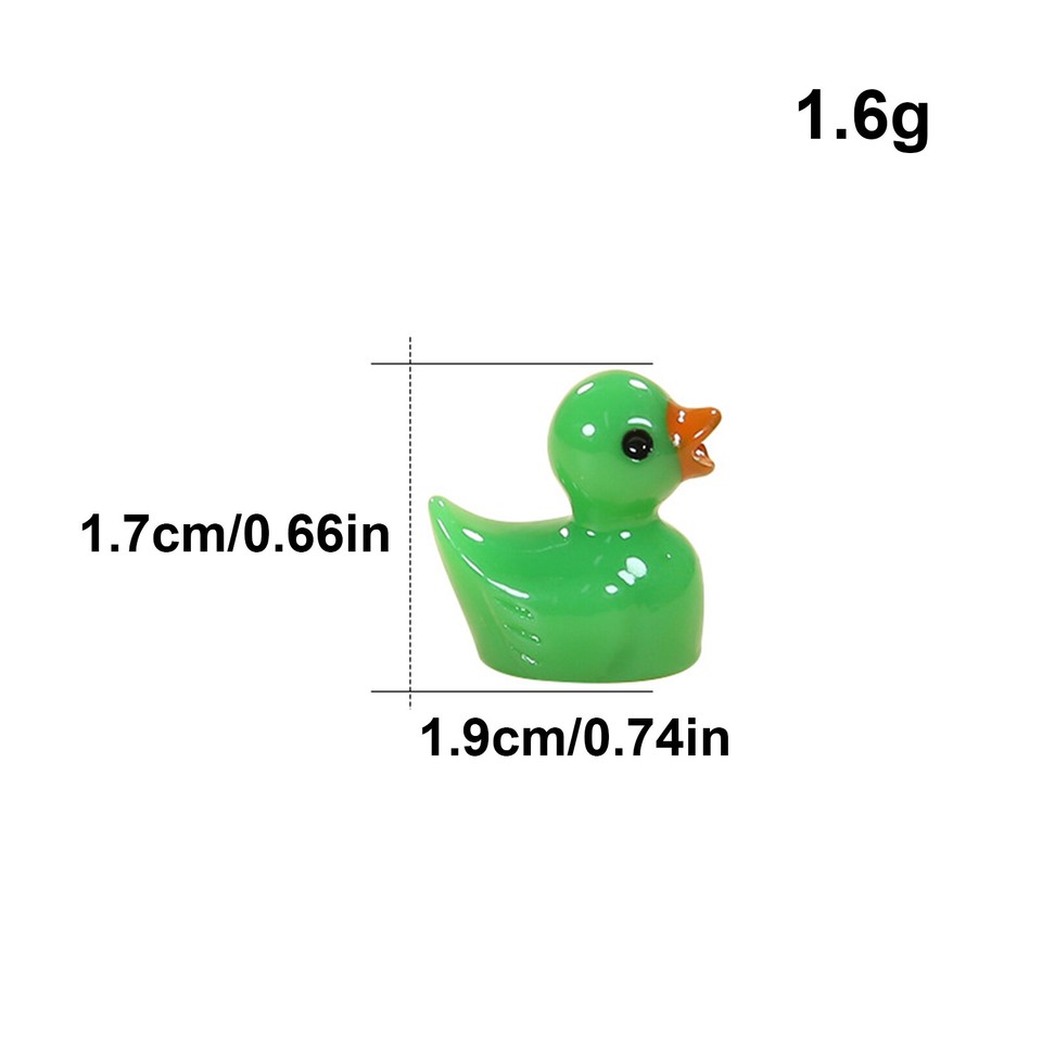 100pcs_Mini-Resin Ducks, Bulk Little Duck Figures Plastic Small ...