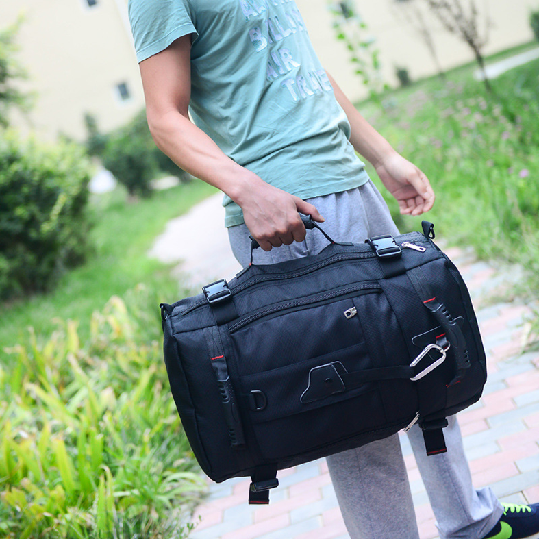 Men Backpack Luggage Duffle Shoulder Bag Portable Outdoor Travel Bag ...
