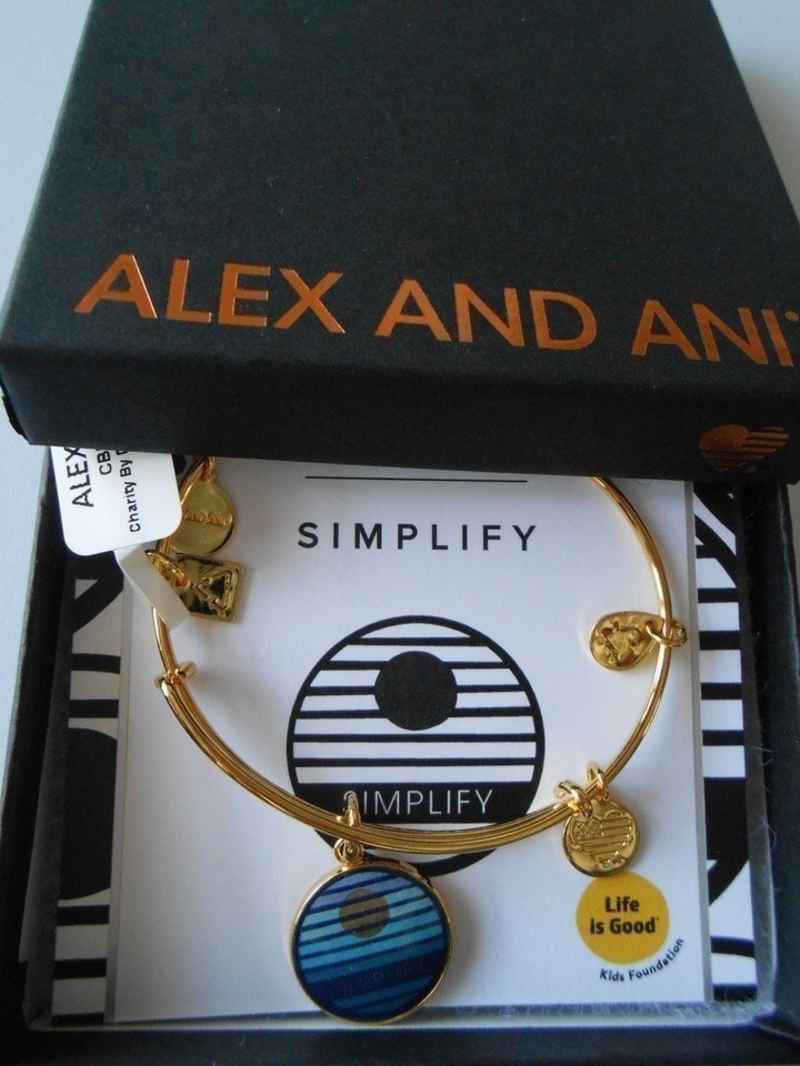 Alex and Ani SIMPLIFY Expandable Wire Bracelet Yellow Gold Finish NWTBC ...