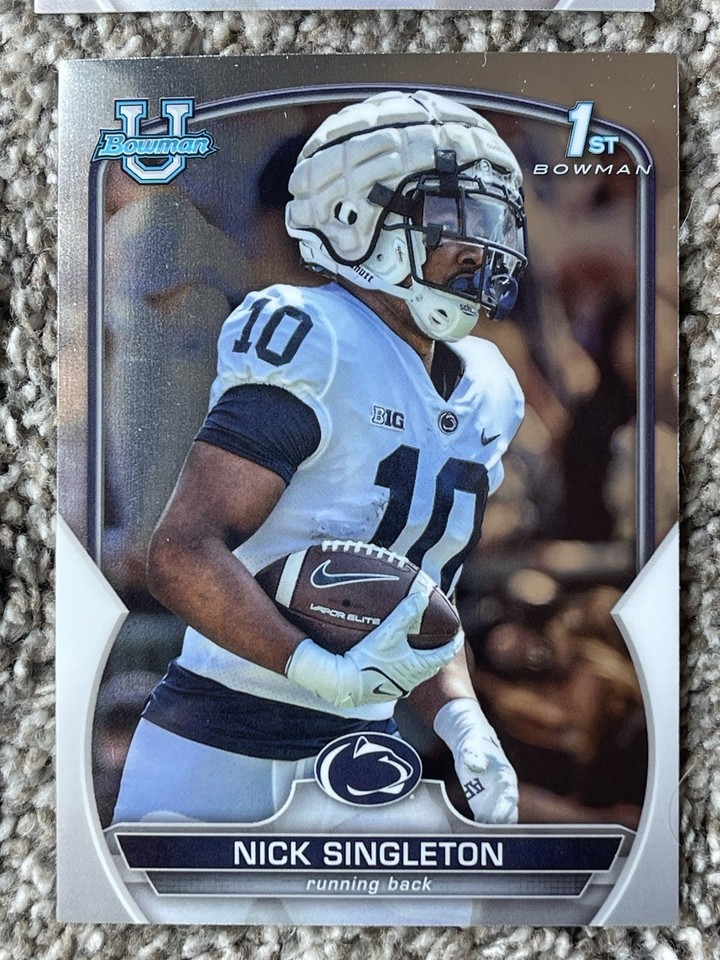 2022 Bowman University Nick Singleton Rookie Cards Ramblin Man + (8 ...