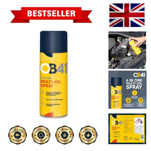 6 in One Multi-Oil Spray - Light Viscosity Lubricating Fluid 400ml ...