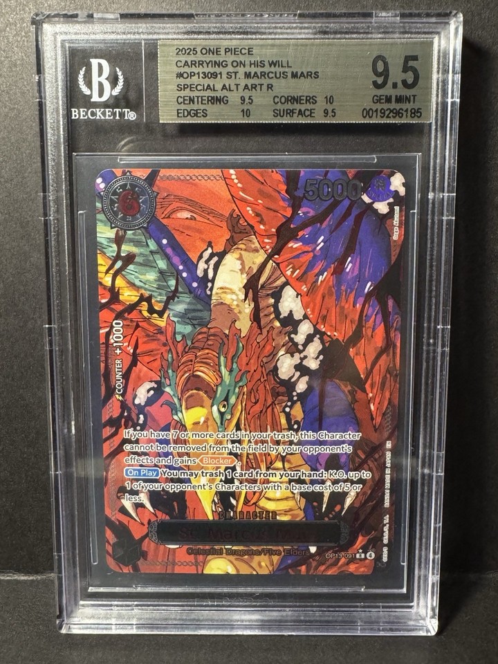 One Piece OP-13 Five Elders Demon God Pack Beckett Graded Special Alt ...