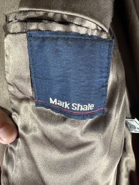 Stunning Mark Shale Black Men’s Overcoat Toffee Colored 100% Wool Men's ...