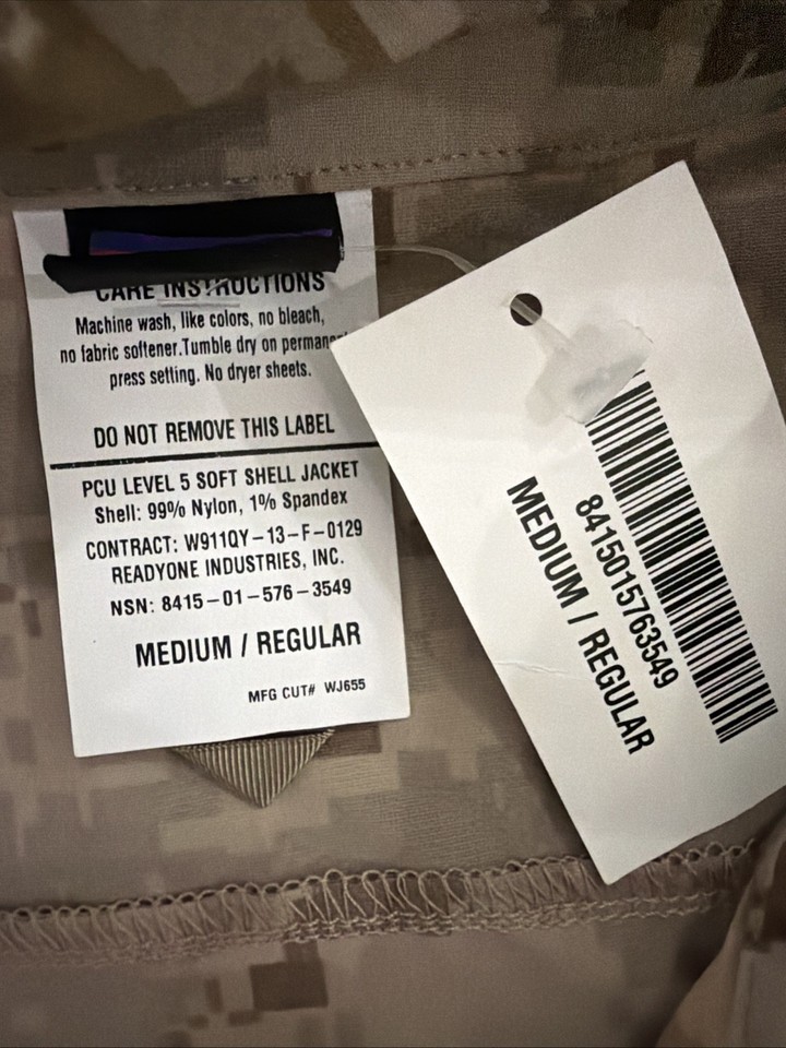 Patagonia AOR1 Level 5 Military Non-Hooded Jacket Medium-REGULAR (M-R ...