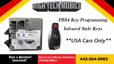 Mercedes Benz Key Programming FBS4 Key Infrared keys, Non-AMG cars | eBay