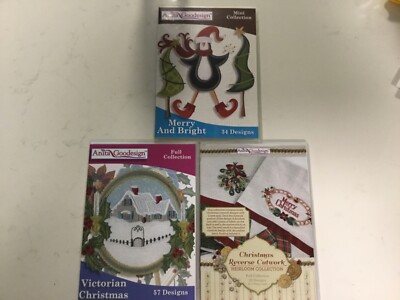 Anita goodesign three Christmas Embroidery CDs | eBay