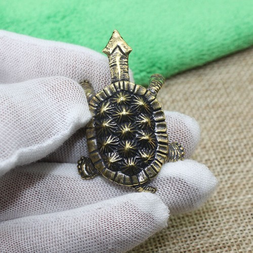 Solid Brass Turtle Figurine Small Statue Home Ornaments Animal ...