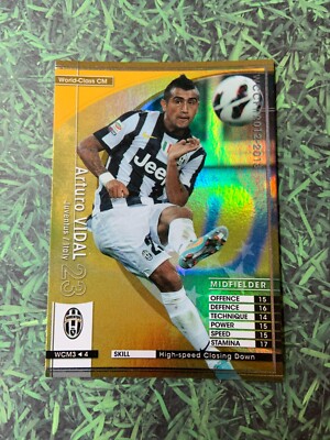 Panini WCCF 2012-13 Arturo Vidal Juventus FC Refractor Soccer card ...