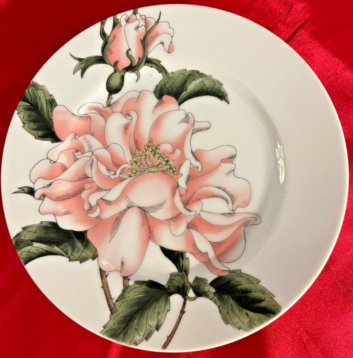 4 FITZ & FLOYD Plates and 3 Mugs SUMMER ROSE from Japan | eBay