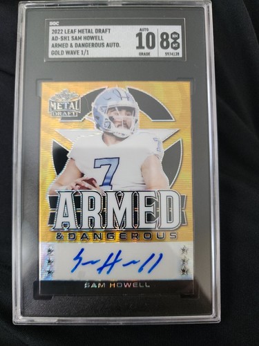 2022 SAM HOWELL LEAF METAL GOLD RC ROOKIE AUTO AUTOGRAPH 1/1 SGC 8 10 ...