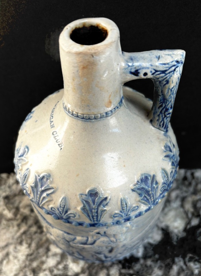 ~WHITE’S UTICA~STONEWARE / COBALT~ADV. ~WHISKEY JUG~HUNTING SCENE~DOG ...