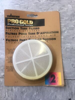 NEW 2 PACK GENUINE Wagner Pro Gold 0154832 SUCTION TUBE FILTERS NOS 400 ...