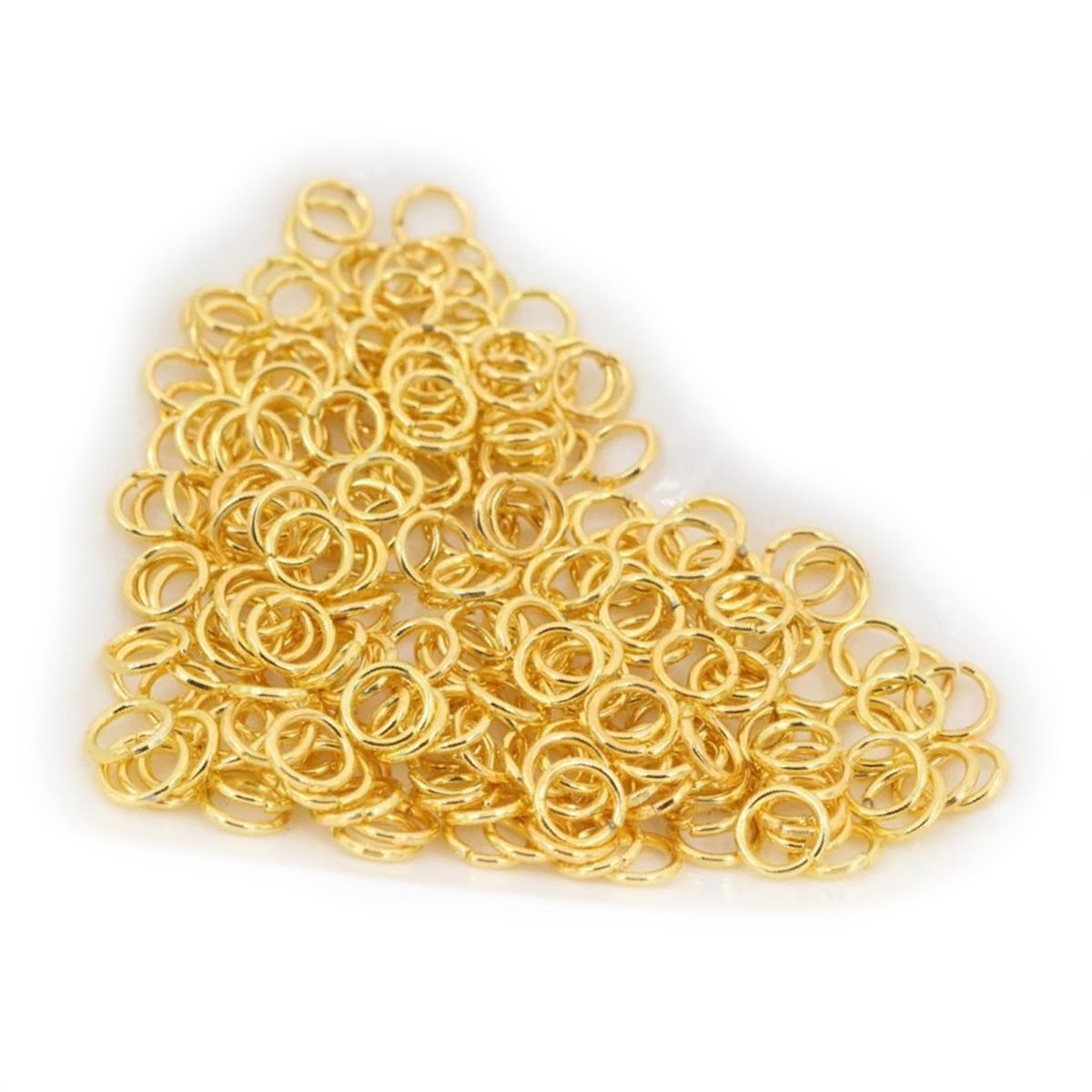 10pcs Jewellery Open Jump Rings 8mm-12mm Single Loop KC Gold Rhodium ...