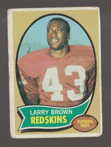1970 Topps Larry Brown Washington Redskins #24 Good | eBay