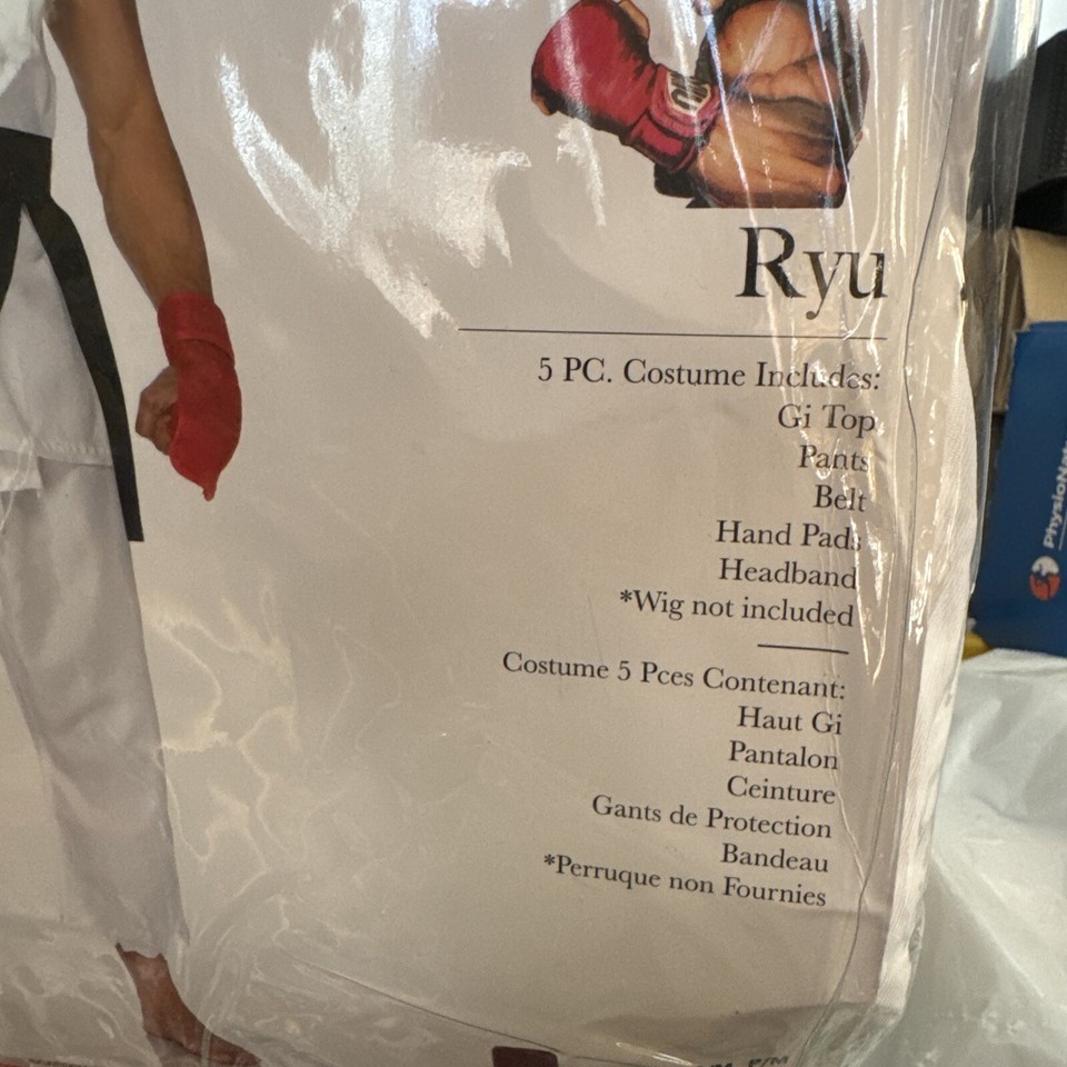 Street Fighter Capcom Adult Size Small Ryu Costume Cosplay | eBay