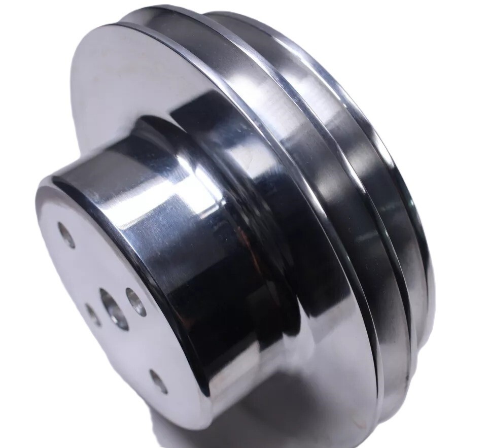 BBC Chevy 396 454 LWP Polish Power Steering &Water Pump &Crankshaft ...