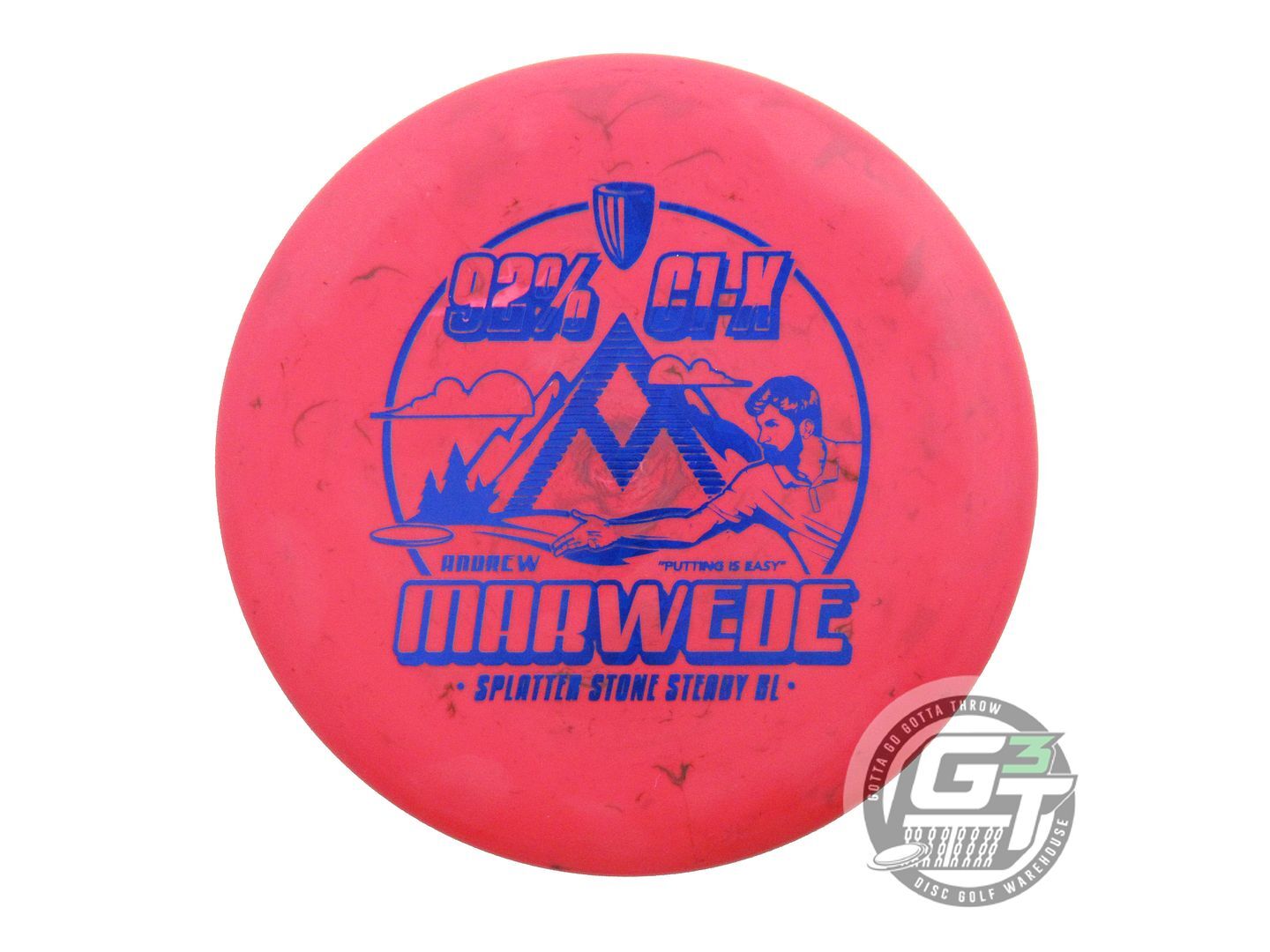 NEW DGA MARWEDE DGPT C1-X Stone Steady BL 173-174g Red Blue Shatter ...