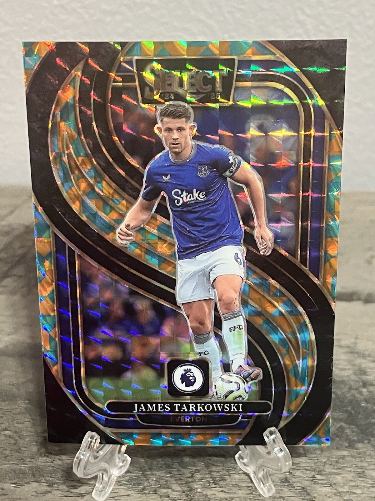 James Tarkowski 2024 Select Premier League #160 Mezzanine Pink Wave /13 ...