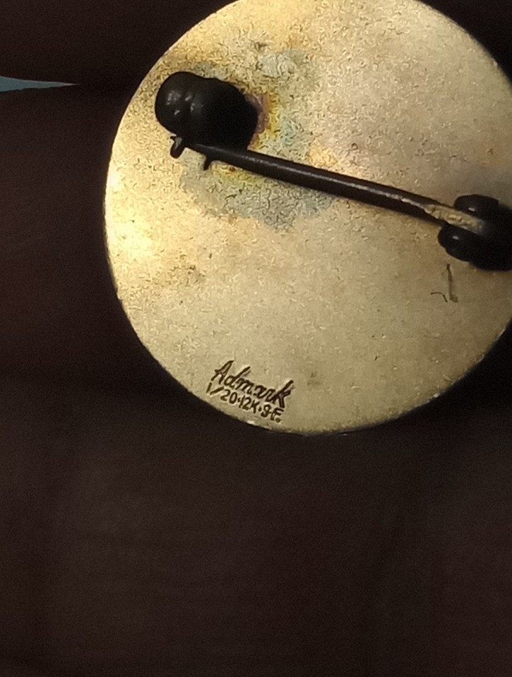 Vintage Antique 1/20. 12K G.F. Admark Victorian Engraving Pin (Sighed ...