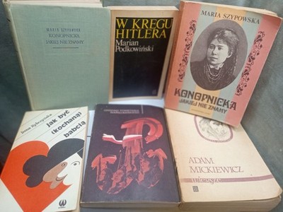 A lot of 10 Polish books, including works by Adam Mickiewicz and Maria ...