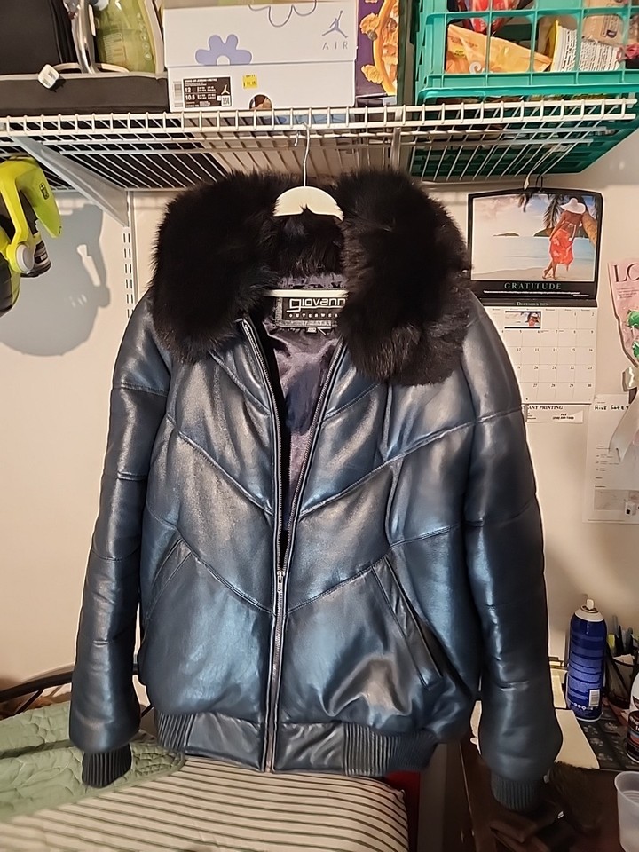 Giovanni Leather 4x Fits Like 2x Matching Adjustable Hat Included Both ...