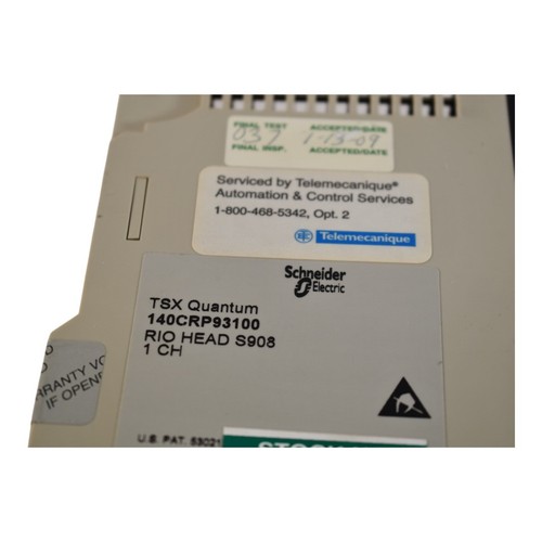 Schneider Electric 140CRP93100 Modicon RIO Head Module S908 1 CH | eBay