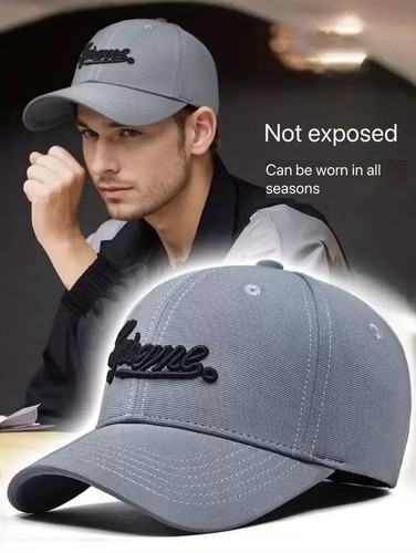 Mesh Short Brim Back Closed Baseball Cap Men Women 56-65CM Breathable ...