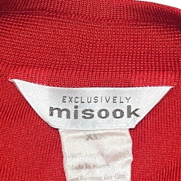 MISOOK Red Button Cardigan Jacket Size XL | eBay