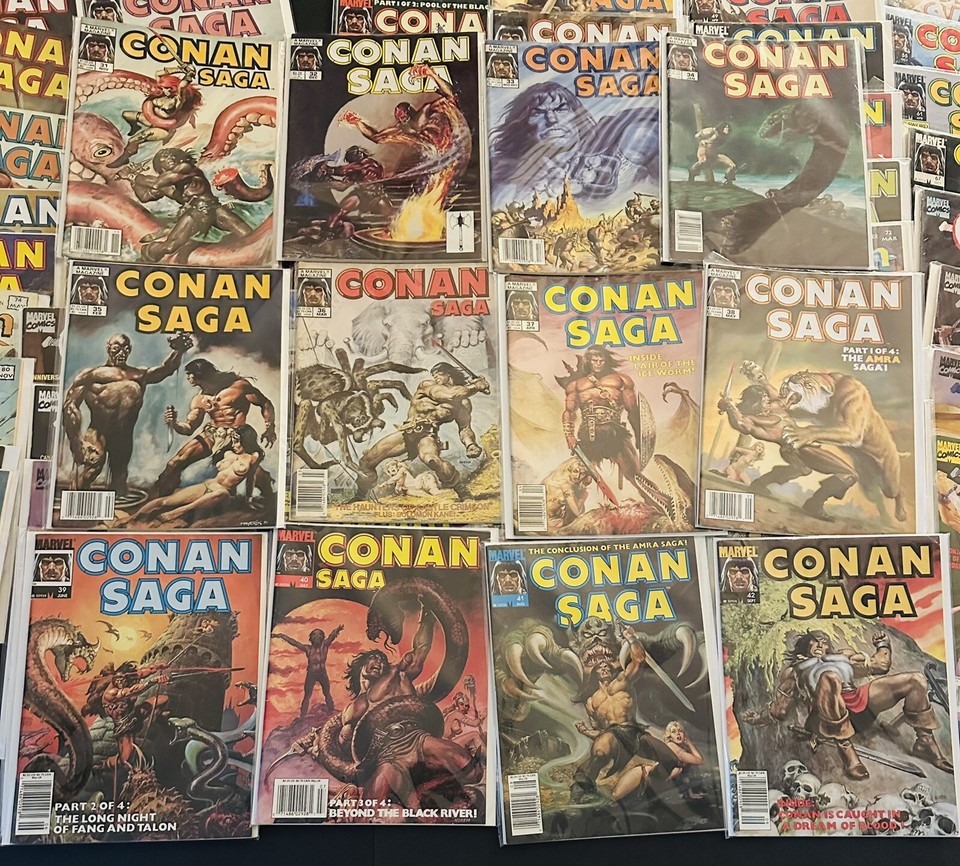 CONAN SAGA #1 - #97 COMPLETE Marvel Comics Magazines - From Conan The ...