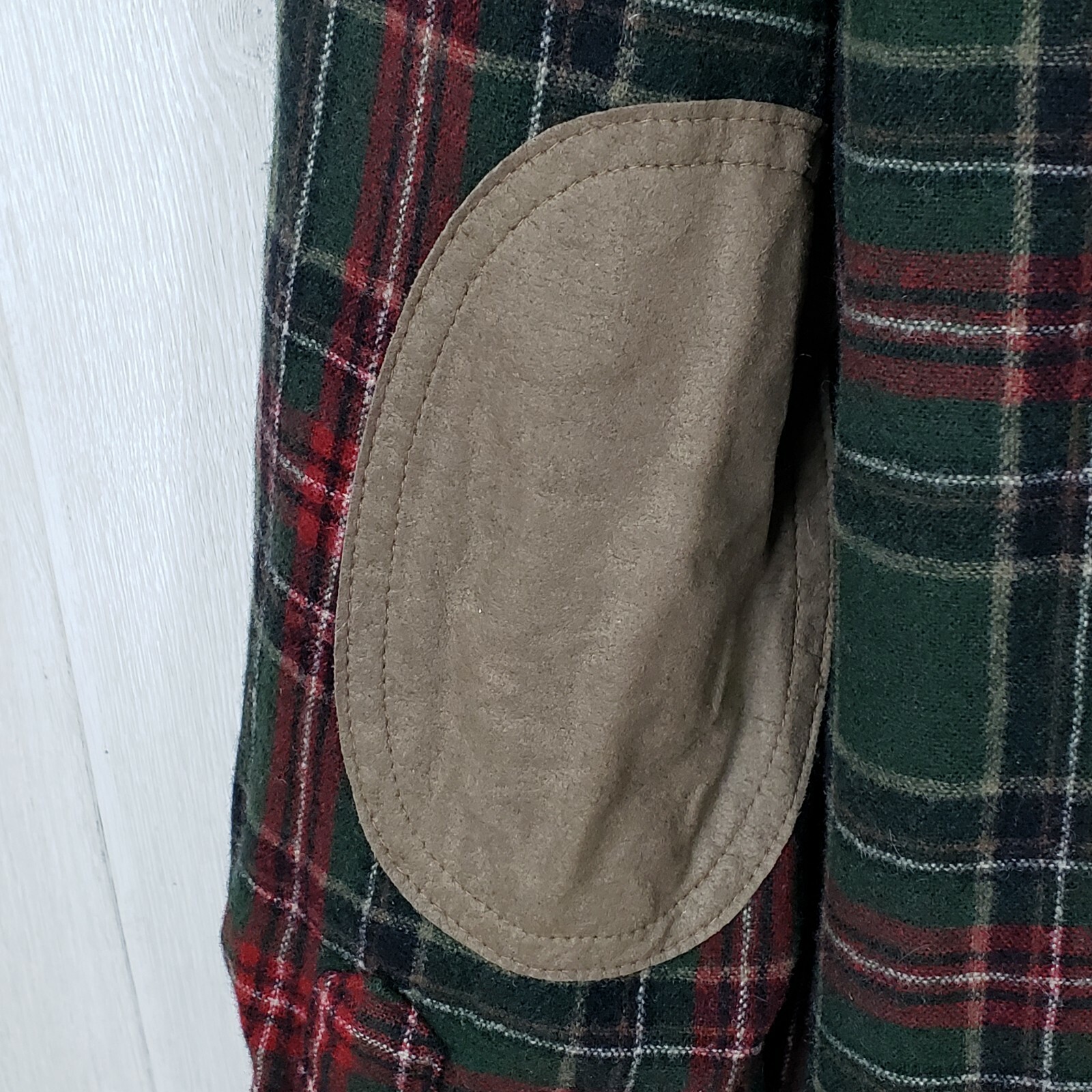 Vtg Pendleton Mens Size M Plaid Flannel Elbow Patch 100% Pure Virgin ...