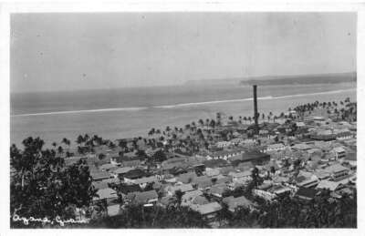 Agana Hagatna Guam Birds Eye View Real Photo Vintage Postcard AA100158 ...