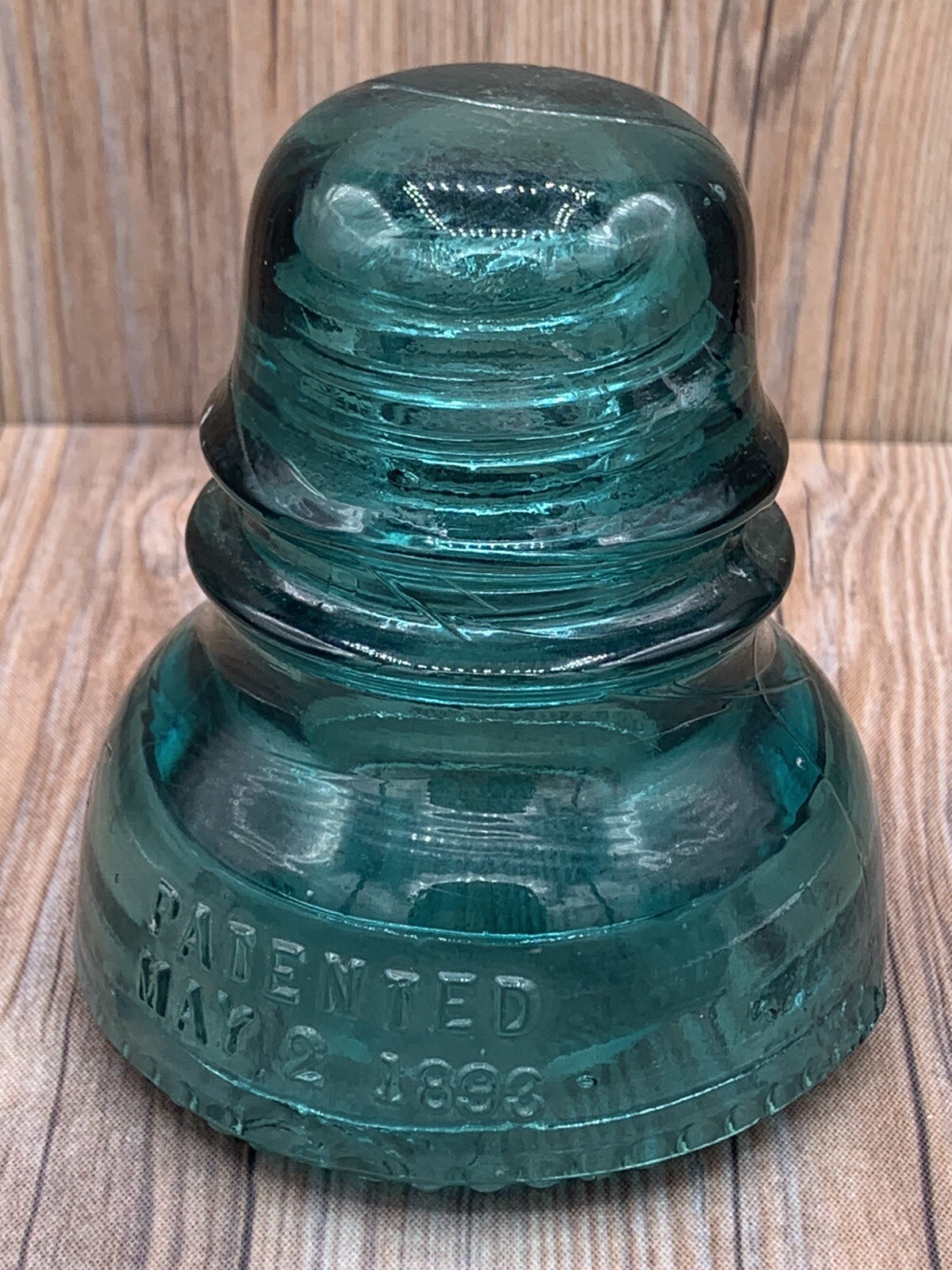 Hemingray No 40 Threaded Glass Insulator Vintage Antique Aqua Blue ...