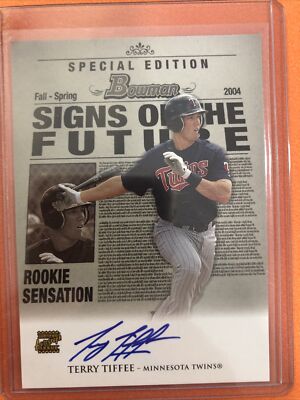 2004 Bowman Draft Signs of The Future Autograph Terry Tiffee Twins | eBay