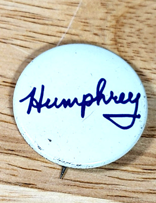 Vintage Hubert Humphrey 1968 ELECTION BUTTON Pinback! Political | eBay