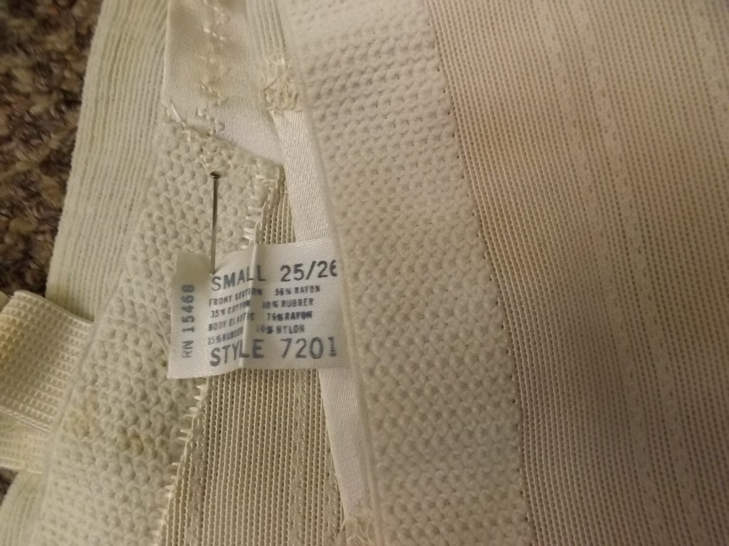 Sexy Vtg 1960s NEW Rayon Rubber Satin Panel Open Bottom Garter Girdle S ...