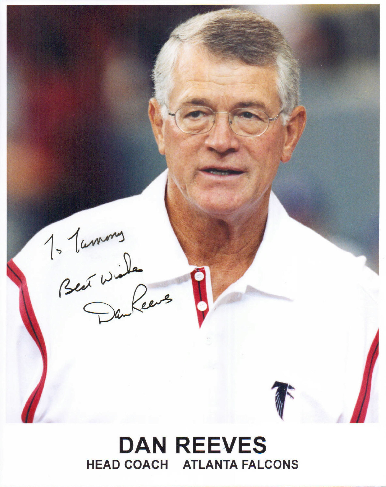 DAN REEVES - Football Player & Coach - Dallas Cowboys / Falcons ...